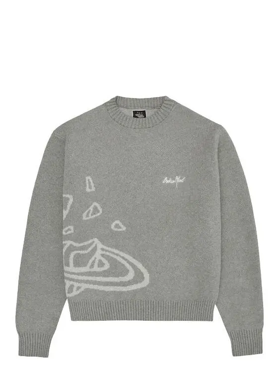 BROKEN PLANET Knit Sweater - Heather Grey