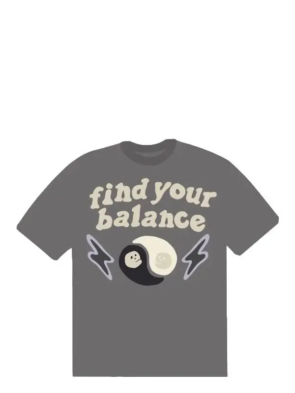 BROKEN PLANET Find Your Balance T-shirt - Ash Grey