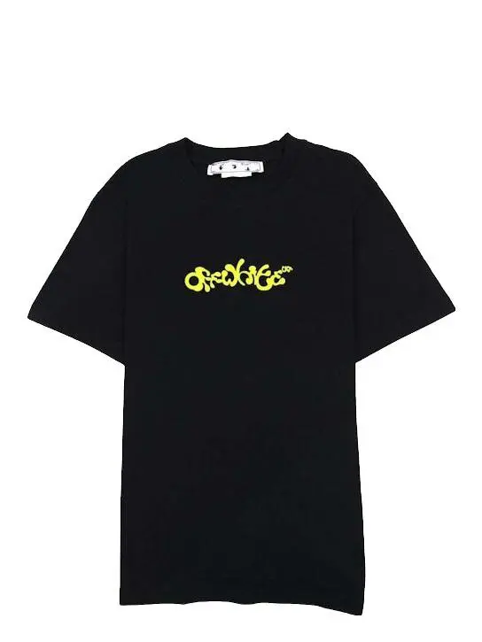 Off-White Opposite Arrows Short Sleeve Tee Shirt - Black/yellow