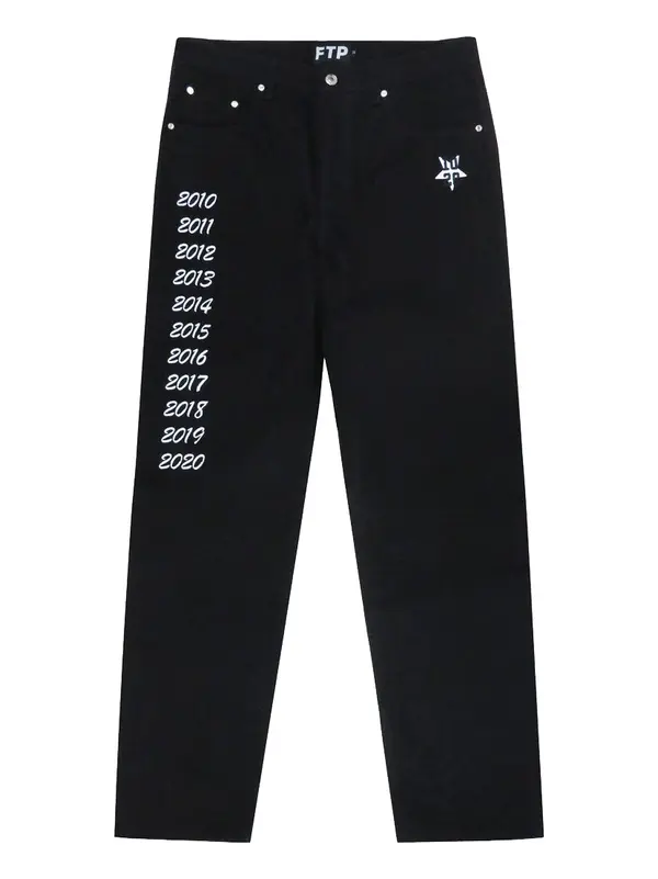 FTP 10 Year Denim Pant - Black