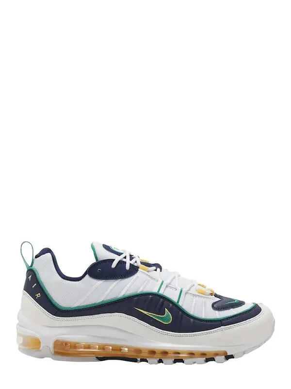 Nike Max 98 Mighty Ducks Sneakers - White/midnight Navy Blue/topaz Gold