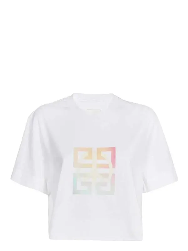 Givenchy Cropped Masculine T-shirt - White
