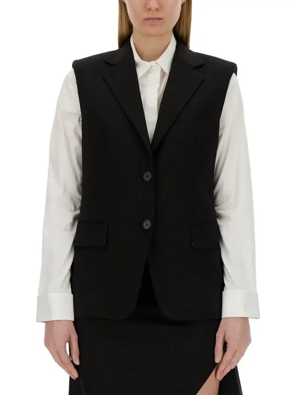 Helmut Lang Wool Vest - Black