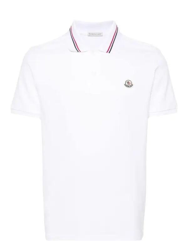 Moncler Logo-patch Polo Shirt - White