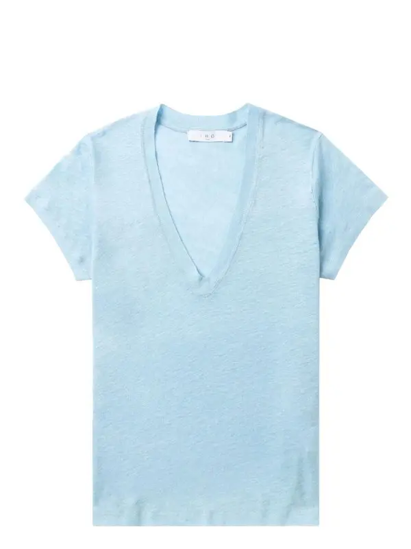 IRO PARIS Rodeo Linen T-shirt - Blue