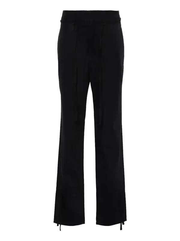LEMAIRE Cotton Straight Trousers - Black
