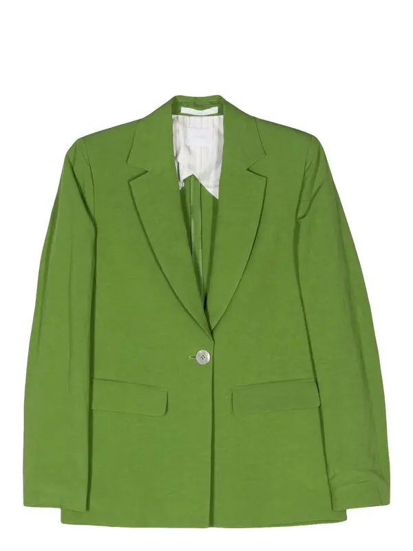 MERCI Notched-lapels Single-breasted Blazer - Green