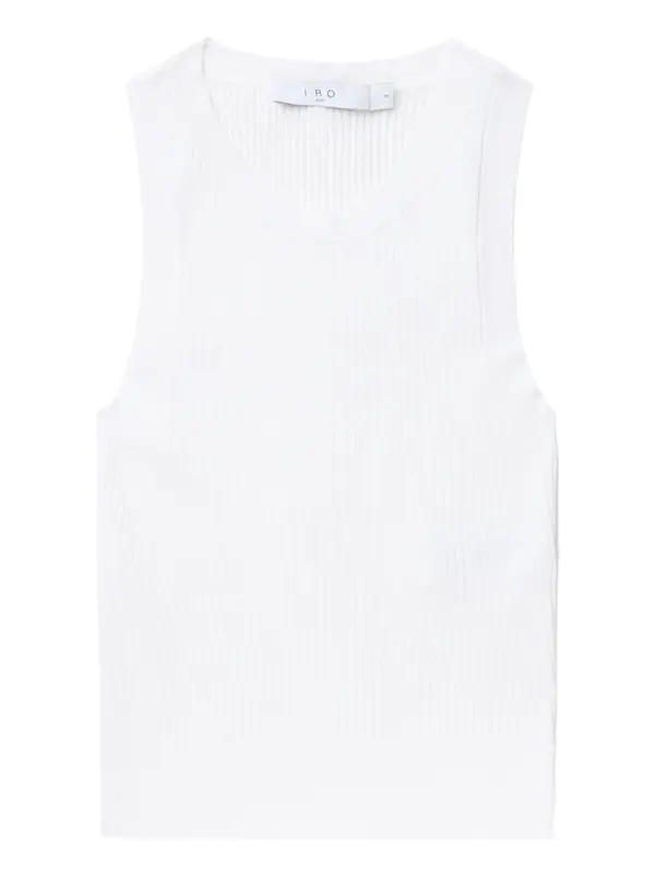 IRO PARIS Thana Ribbed Tank Top - White