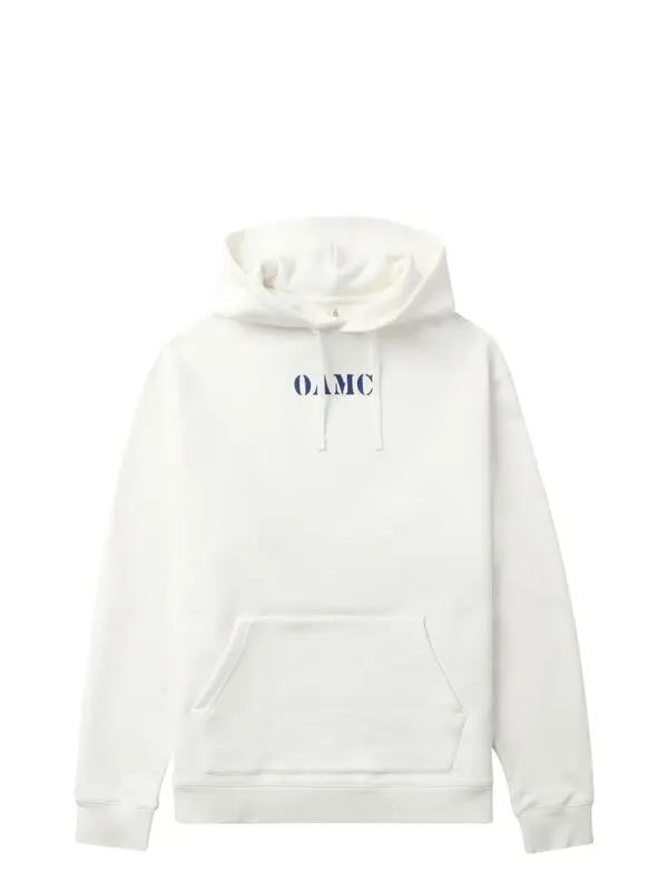 OAMC Logo-print Hoodie - White