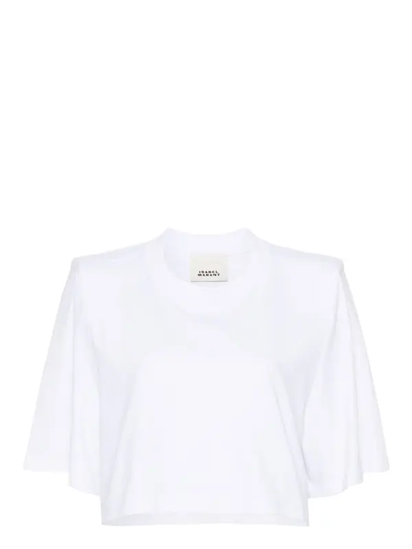Isabel Marant Zaely Cropped T-shirt - White