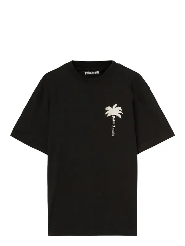 Palm Angels The Palm Cotton T-shirt - Black