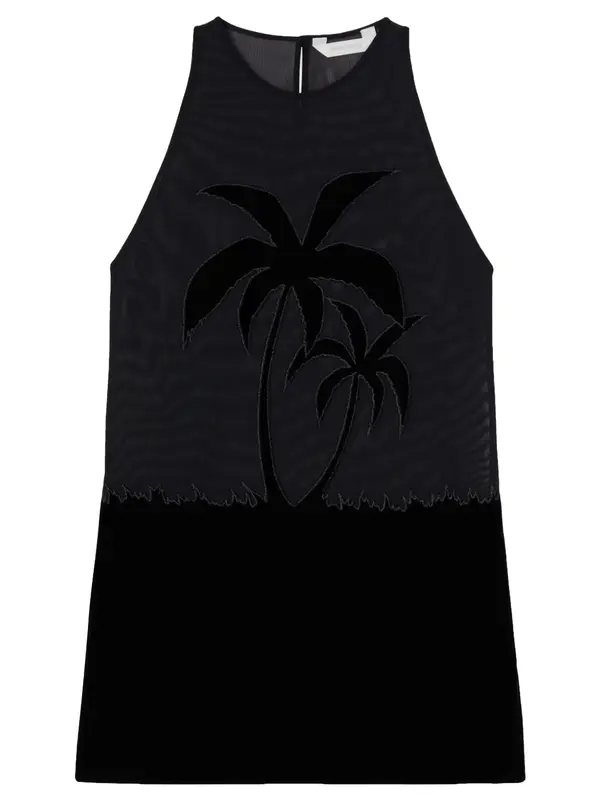 Palm Angels Palm Mini Dress - Black