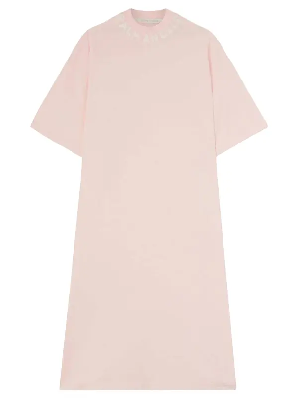 Palm Angels Classic Logo Cotton Dress - Pink