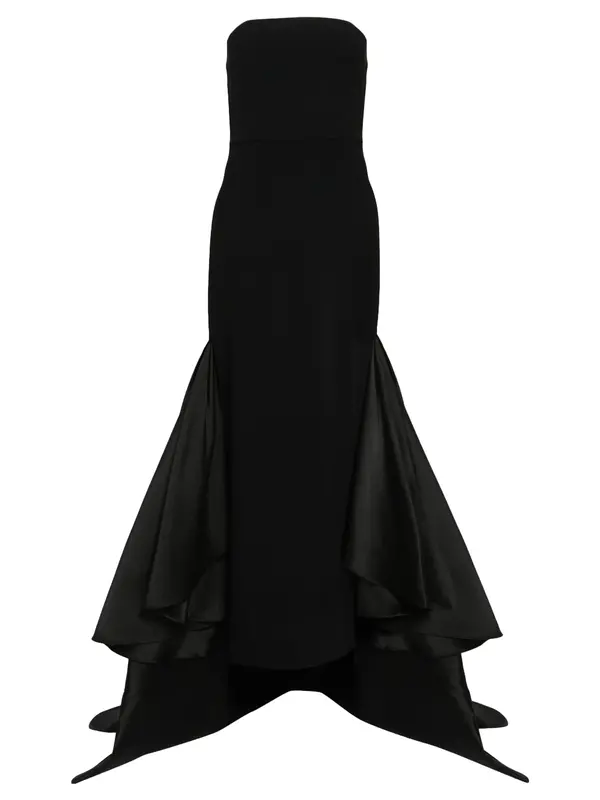 Solace London Jodi Crepe Maxi Dress - Black