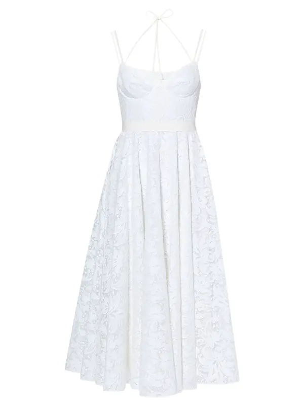 Erdem Rea Floral-lace Gown - Neutrals