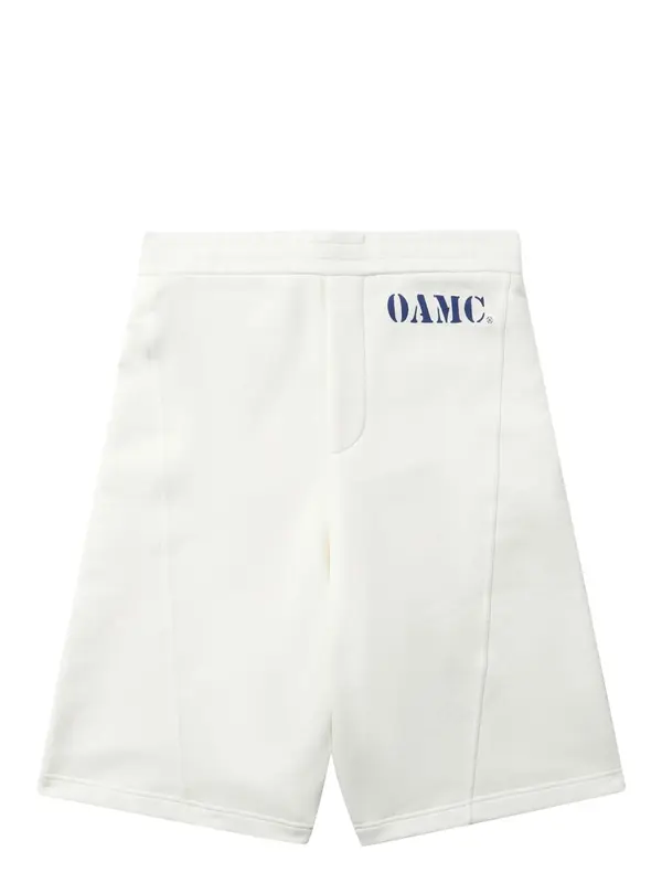 OAMC Logo-print Track Shorts - White