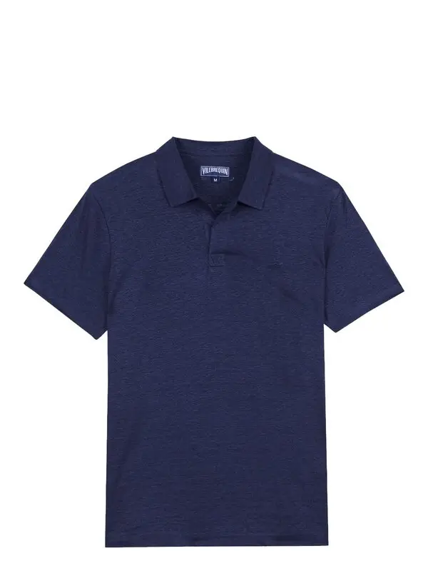 Vilebrequin Embroidered-logo Polo Shirt - Blue
