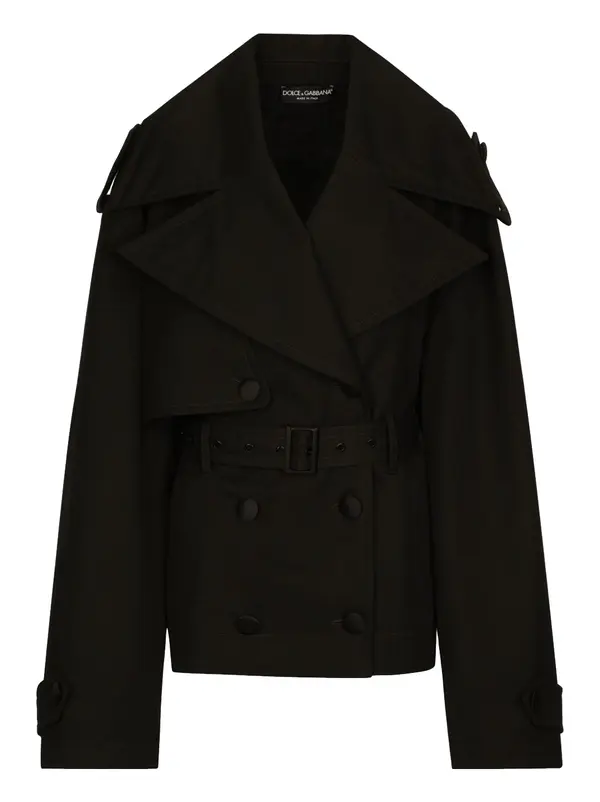 Dolce & Gabbana Belted Double-breasted Jacket - Black