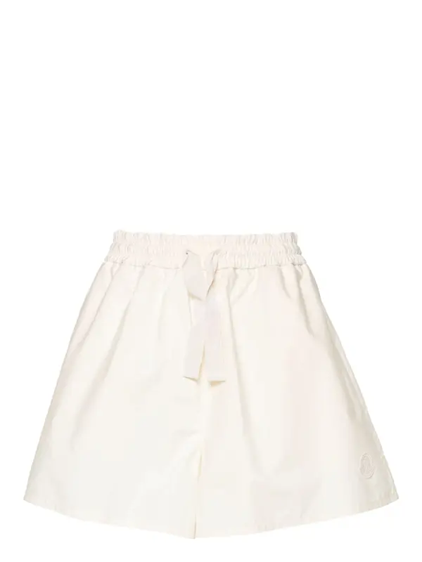 Moncler Poplin Shorts - Neutrals