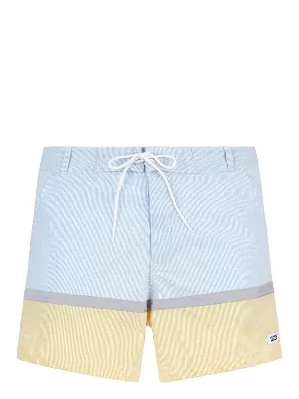 Gcds Striped Swim Shorts - Blue