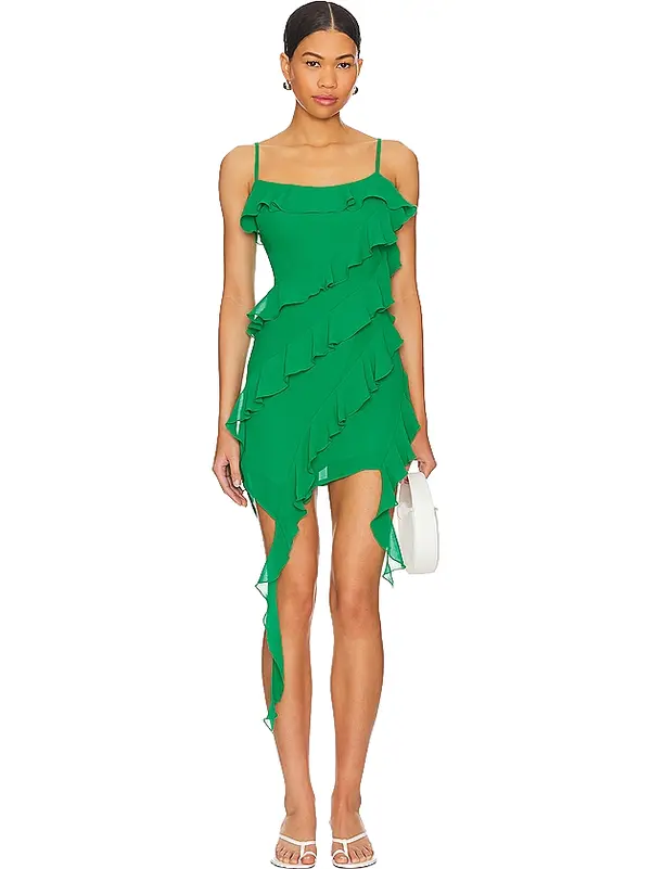 LOVERS AND FRIENDS Marisol Mini Dress - Kelly Green