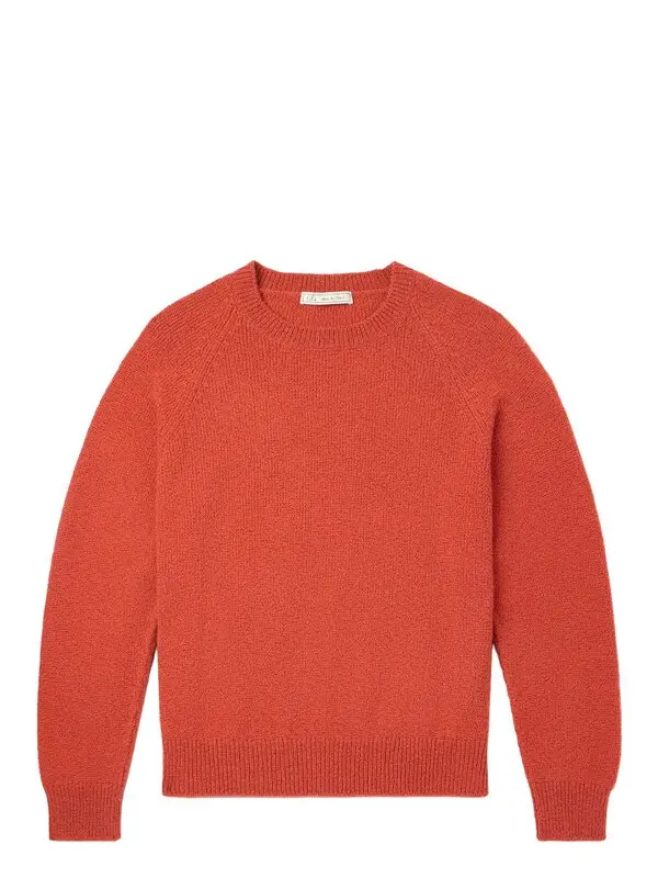 UMIT BENAN Cashmere And Cotton-blend Sweater - Red