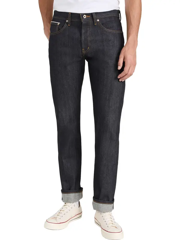 Naked & Famous Denim Weird Guy Left Hand Twill Selvedge Jeans - Indigo
