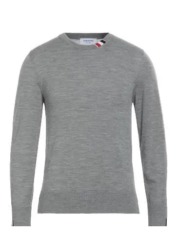 Thom Browne Sweater In Virgin Wool And Polyamide - Grey