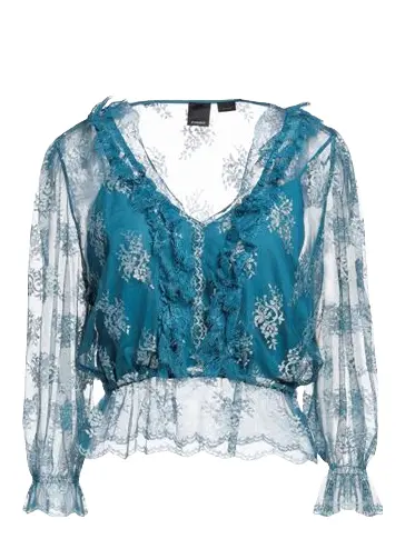Pinko Ruched Lace Top - Green