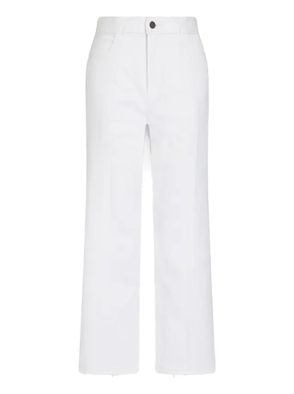 E.L.V. DENIM The Highrise Flared Jeans - White