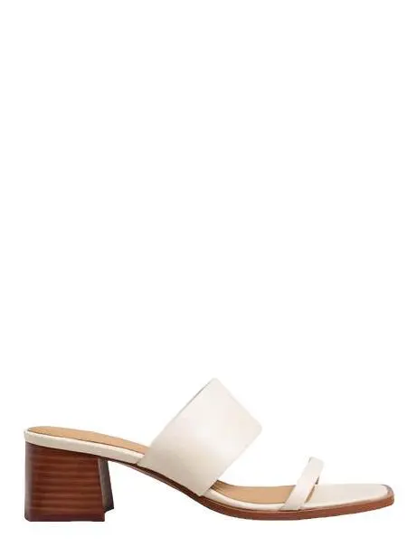 Madewell Roni Keira Block Heel Sandal - Ecru