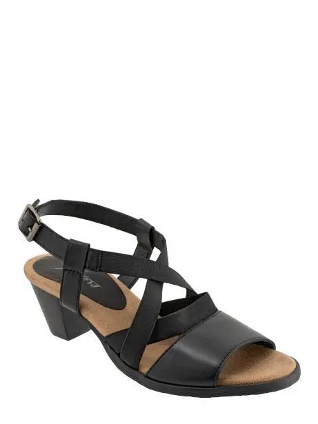Trotters Meadow Ankle Strap Sandal - Black