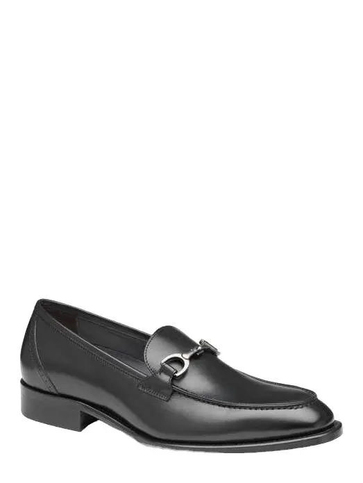Johnston & Murphy Collection Ellsworth Bit Loafer - Black Italian Calfsk