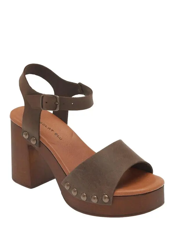 CHOCOLAT BLU Holand Platform Sandals - Crazy Horse Leather