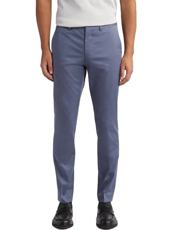 Hugo Hesten Stretch Cotton Pants - Medium Blue