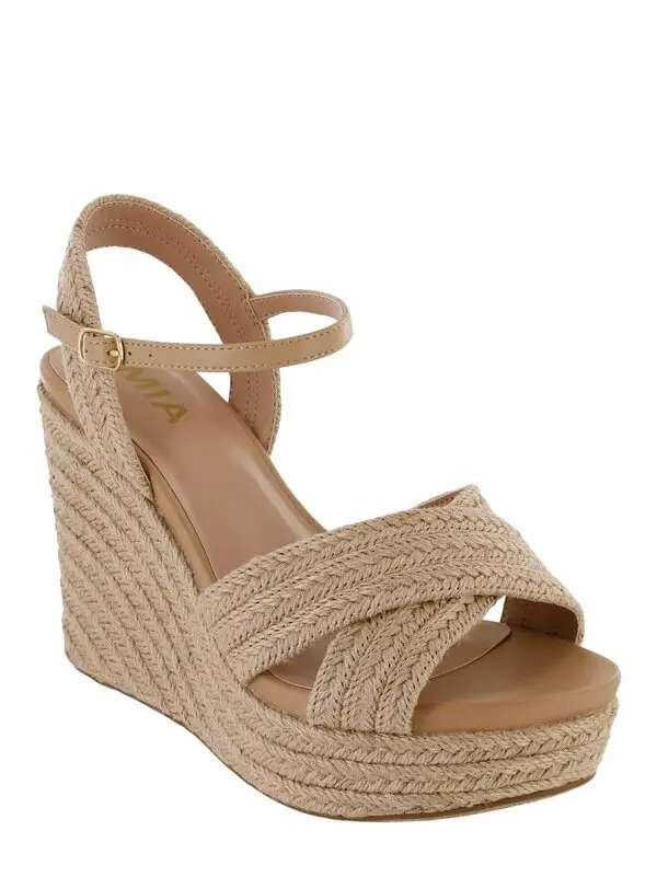 Mia Alouette Wedge Espadrille Sandal - Natural Jute