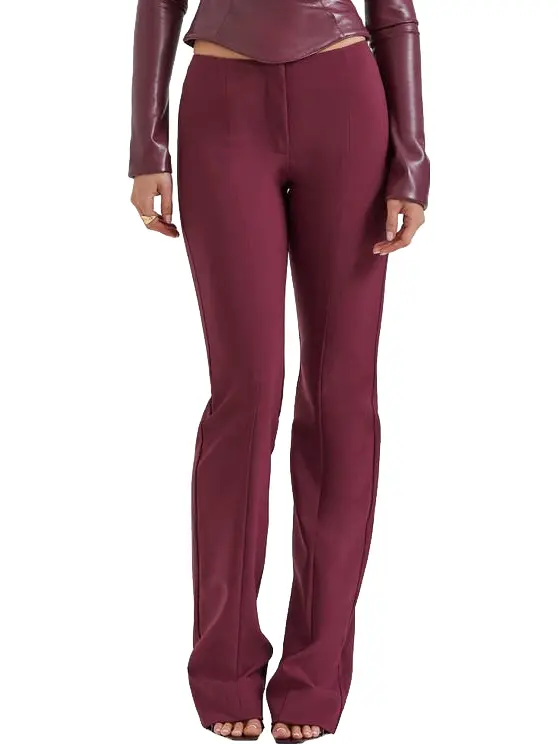 House Of Cb Lillie Seamed Trousers - Windsor Wine