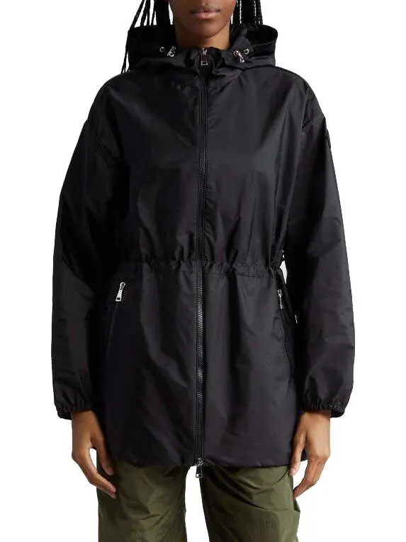 Moncler Wete Boxy Hooded Windbreaker - Black