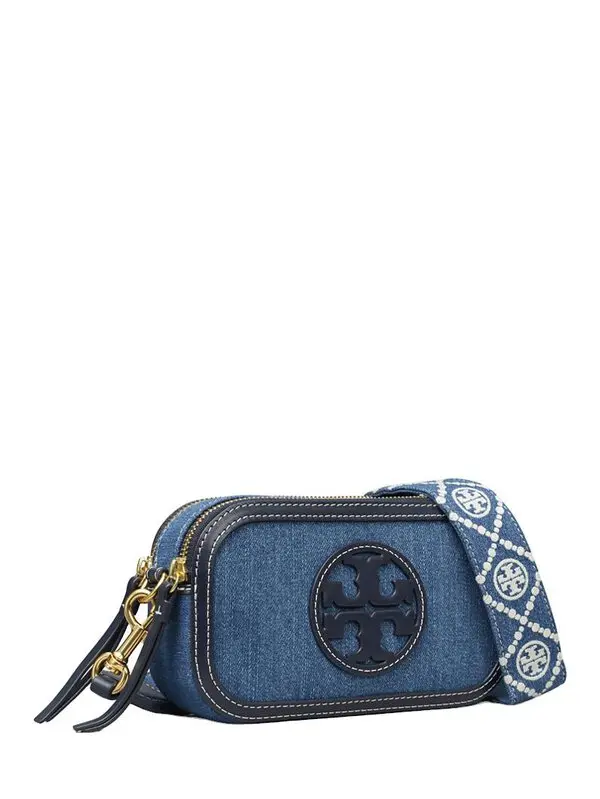 Tory Burch Mini Miller Denim Crossbody Bag - Denim Multi