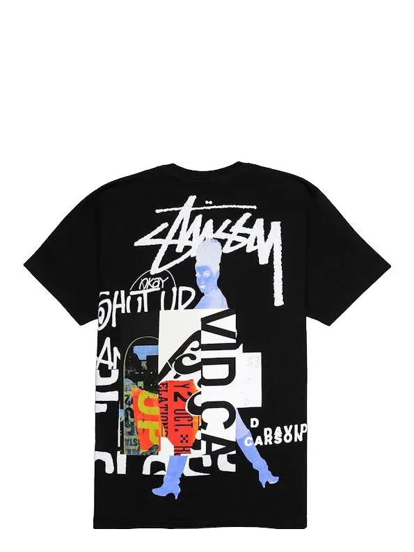 StÜssy David Carson Do Your Thang Tee Shirt - Black