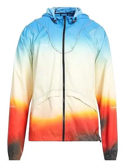 Off-White Gradient Hooded Jacket - Blue/yellow/orange