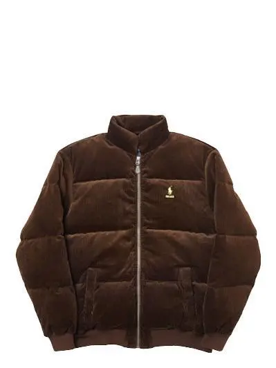PALACE Ralph Lauren Corduroy Down Jacket - Mohican Brown