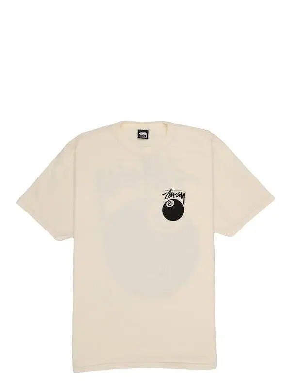 StÜssy 8 Ball Pigment Dyed Tee Shirt - Natural