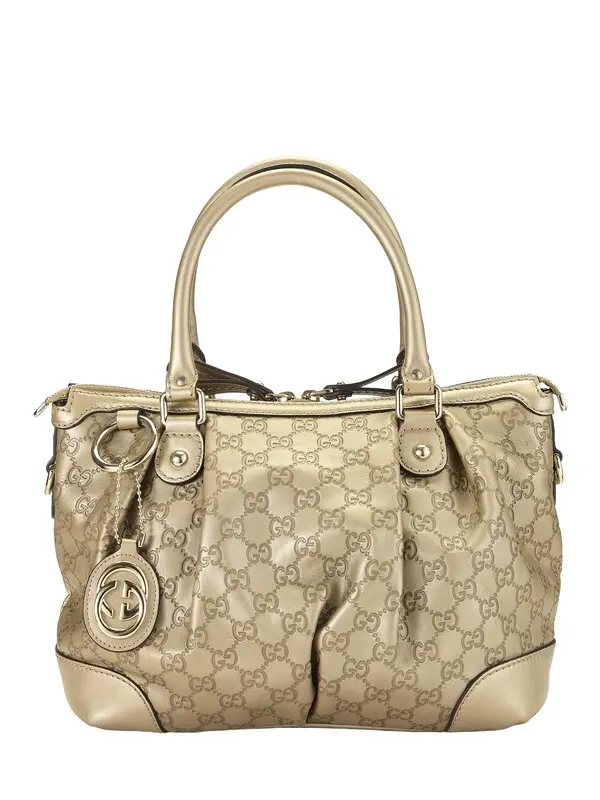 Gucci Guccissima Sukey Zip Hobo - Gold