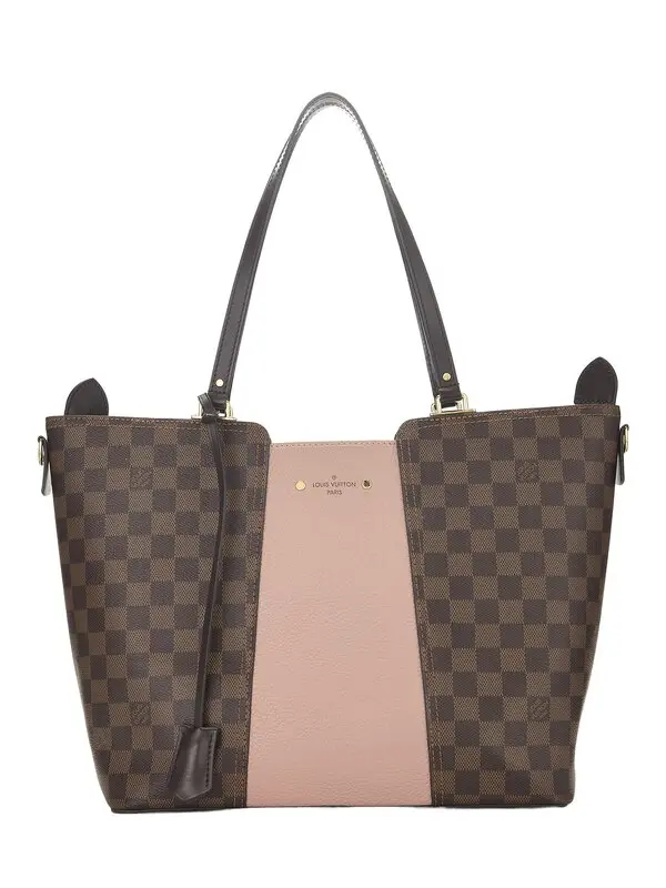 LOUIS VUITTON Damier Ebene Jersey Tote - Brown