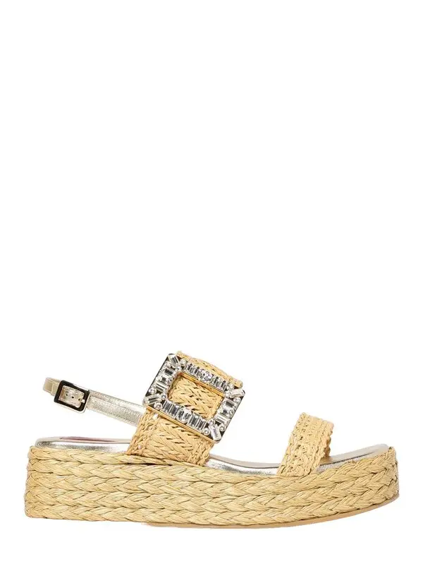 ROGER VIVIER Heeled Sandal - Cream