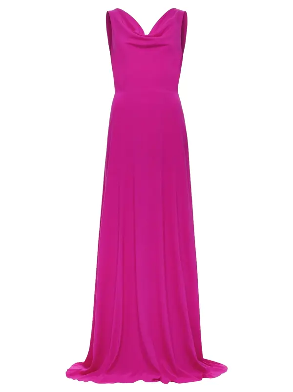 AZLEE Saunder Charmeuse Gown - Pink