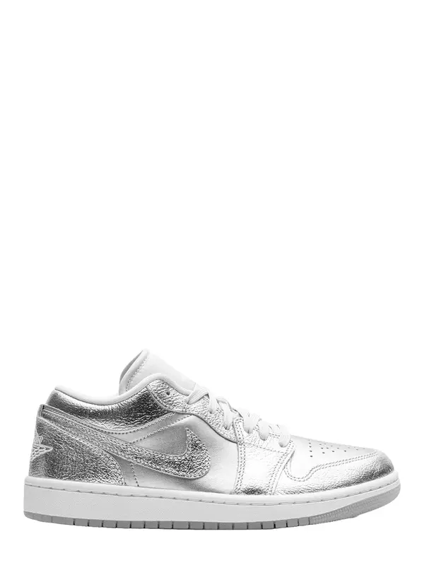 JORDAN Air 1 Low Se Metallic Sneakers - Silver