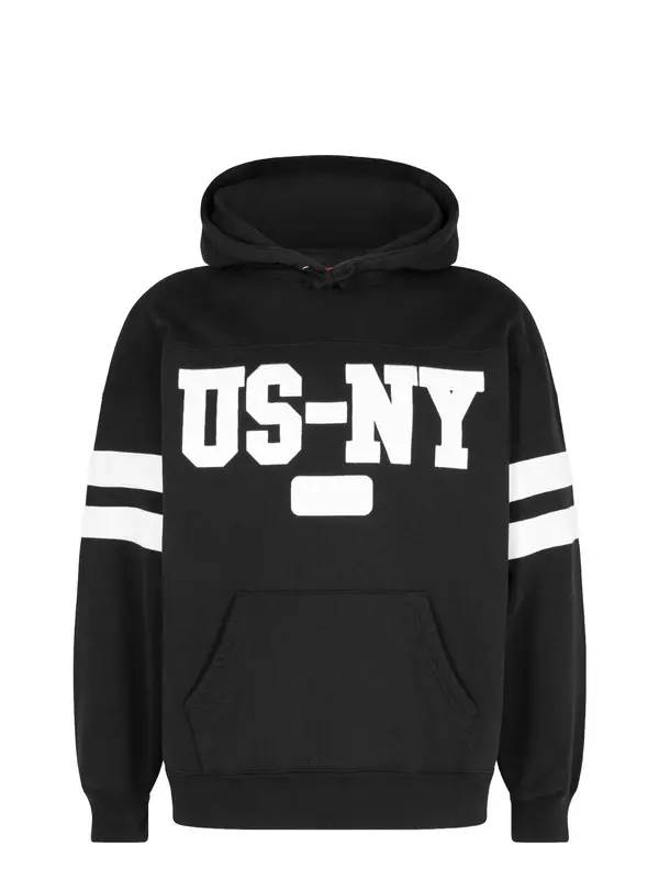 Supreme Us-ny Cotton Hoodie - Black