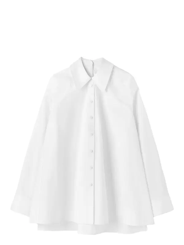 JIL SANDER Oversized Cotton Shirt - White